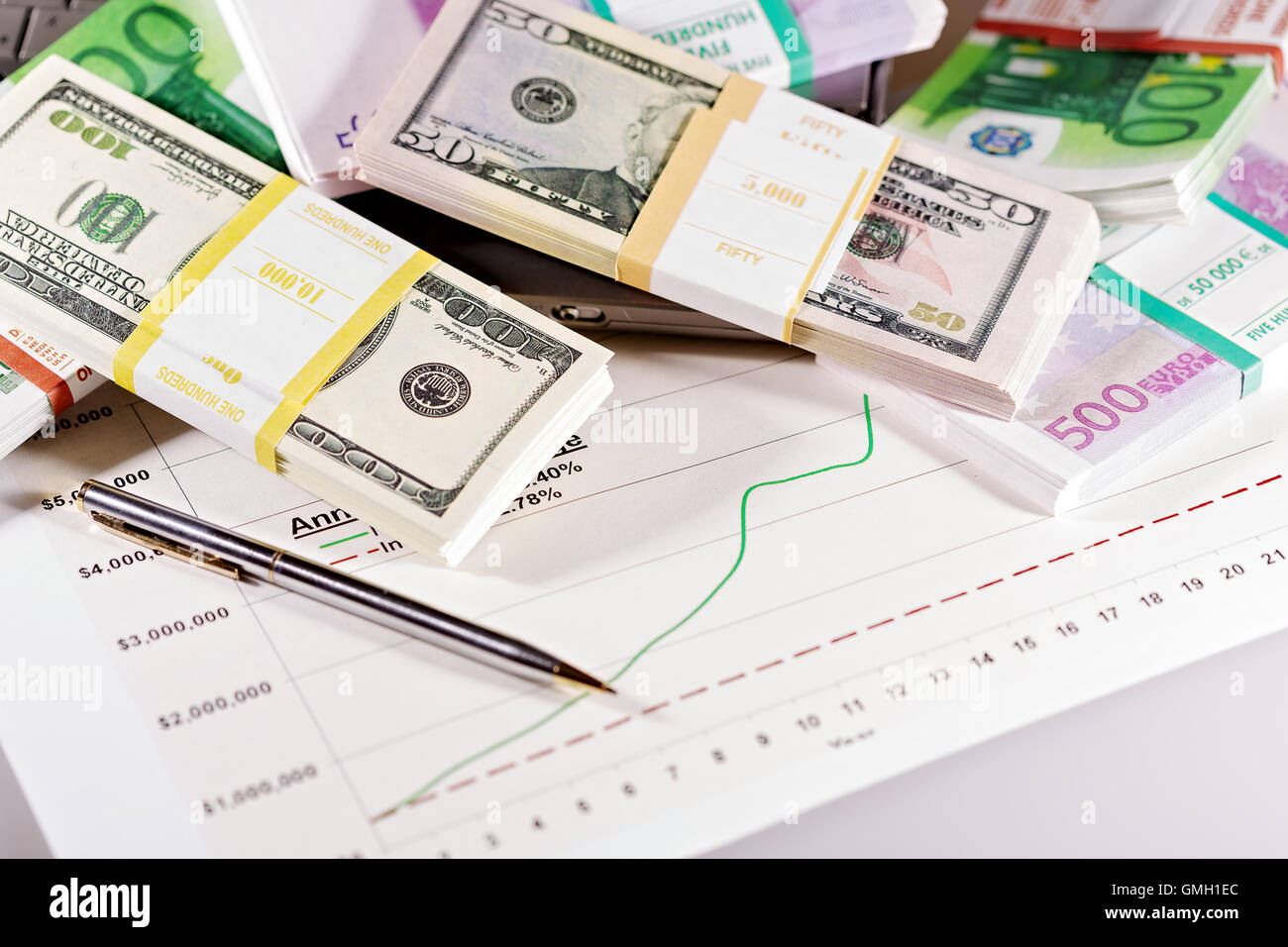 Graphs, charts, business table Stock Photo - Alamy