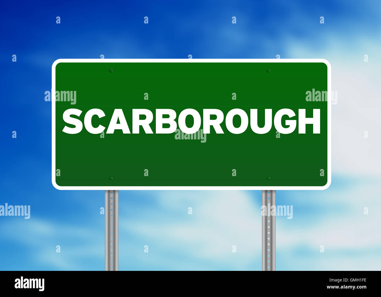 Scarborough road sign hi-res stock photography and images - Alamy