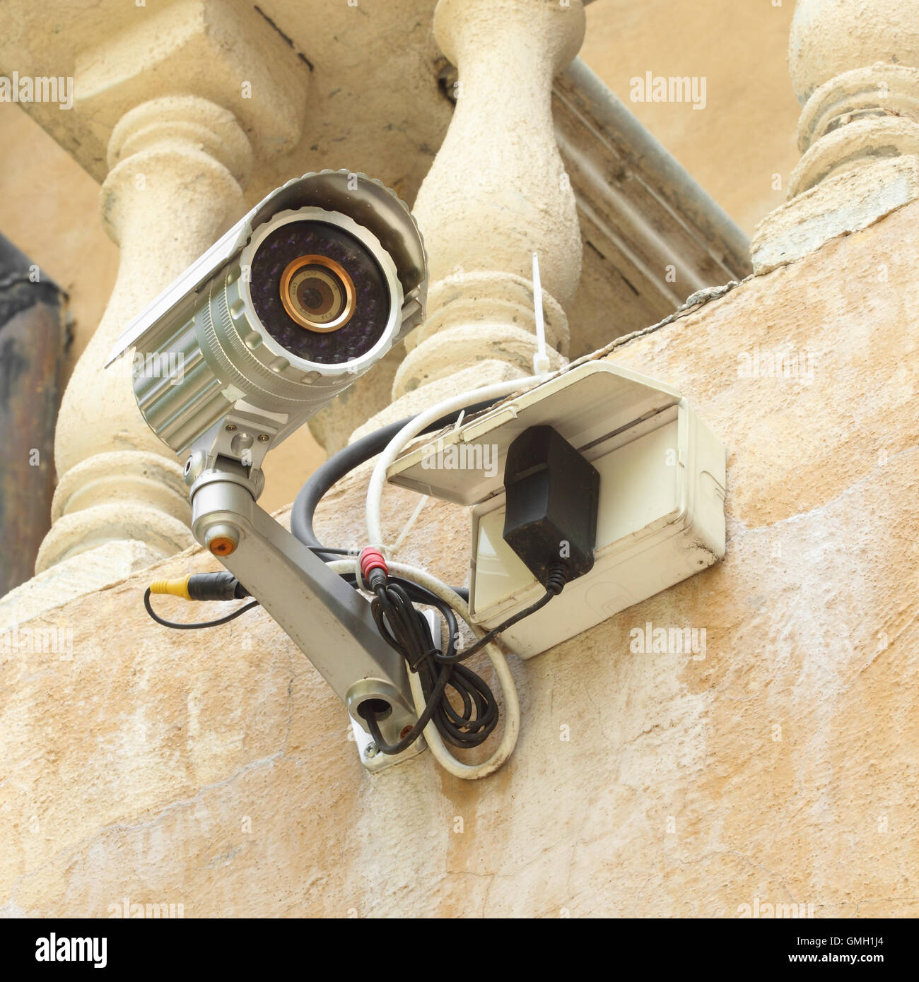 security camera CCTV and box control Stock Photo - Alamy