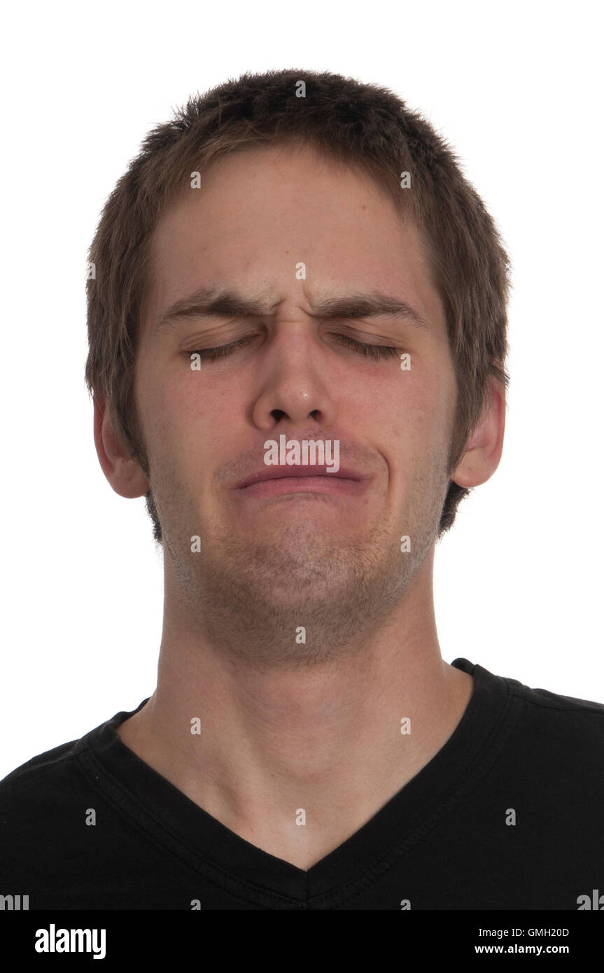 crying teenage boy Stock Photo - Alamy