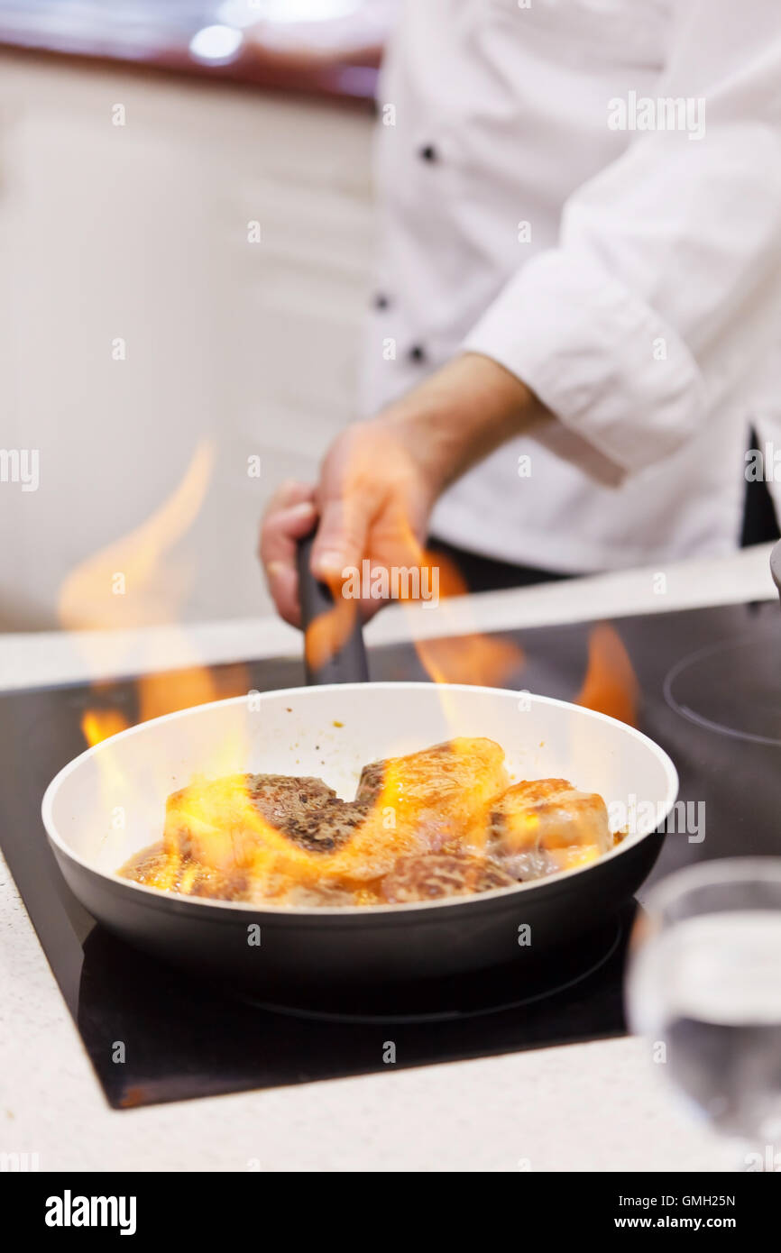 pot with fire Stock Photo - Alamy