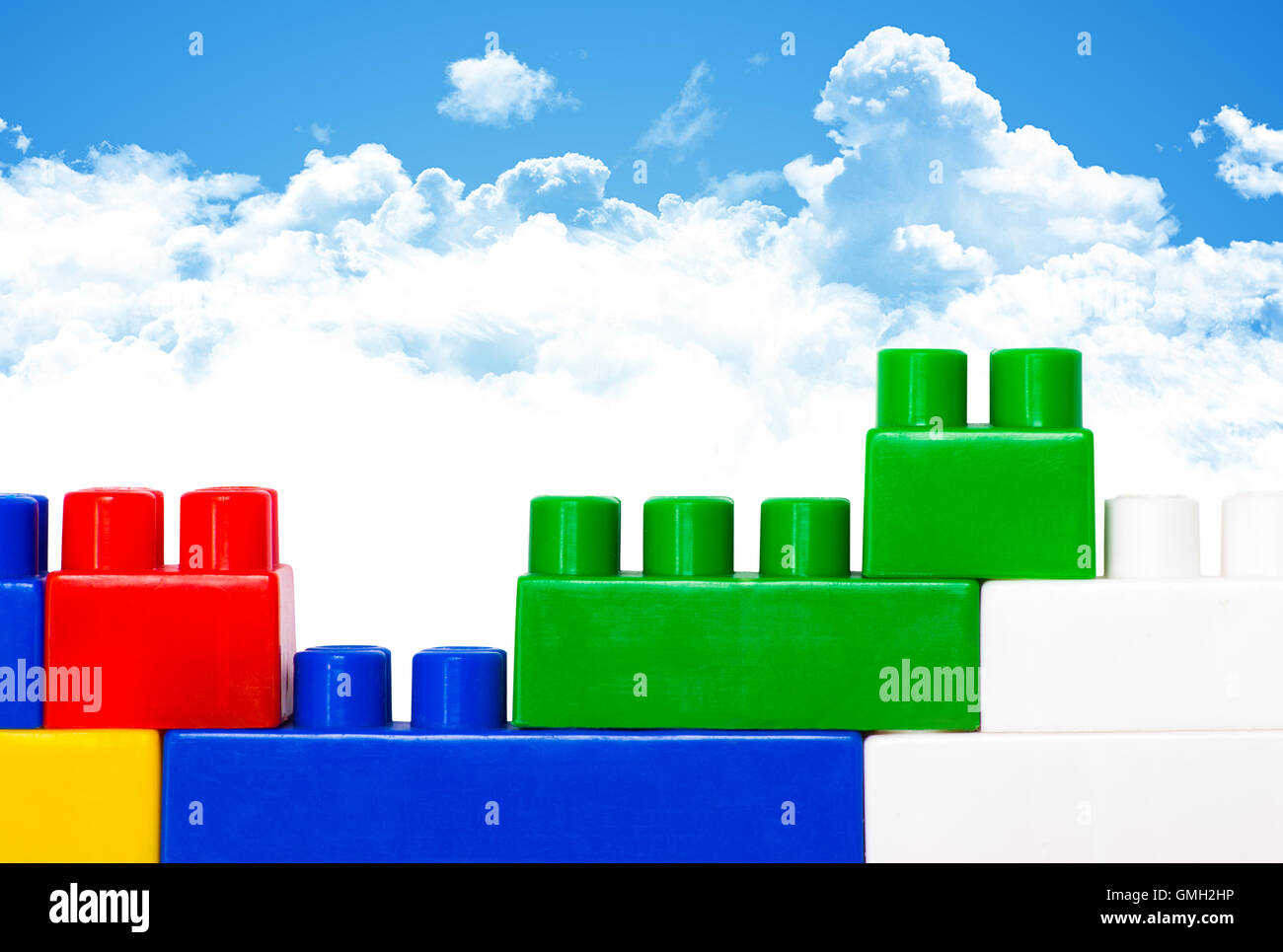 Plastic construction blocks Stock Photo - Alamy