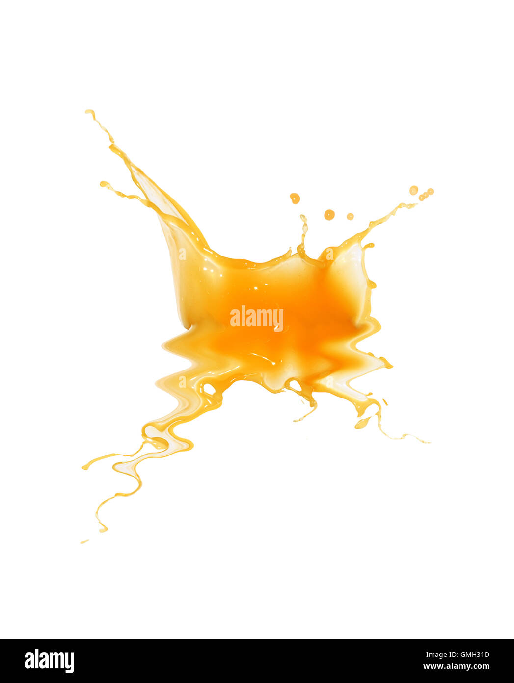 Orange Juice Splashing Stock Photo - Alamy