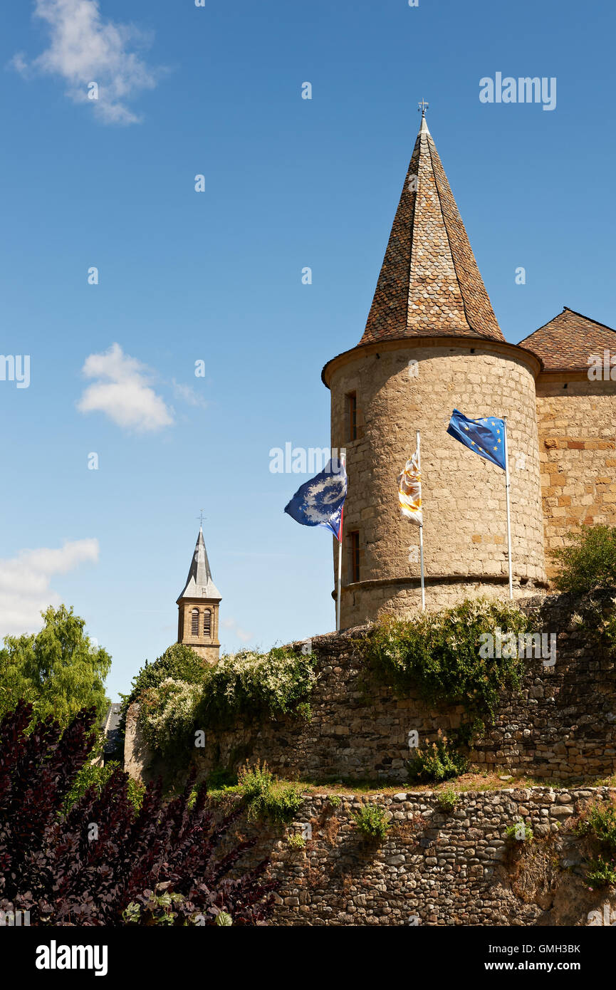 Church and Castle Stock Photo - Alamy