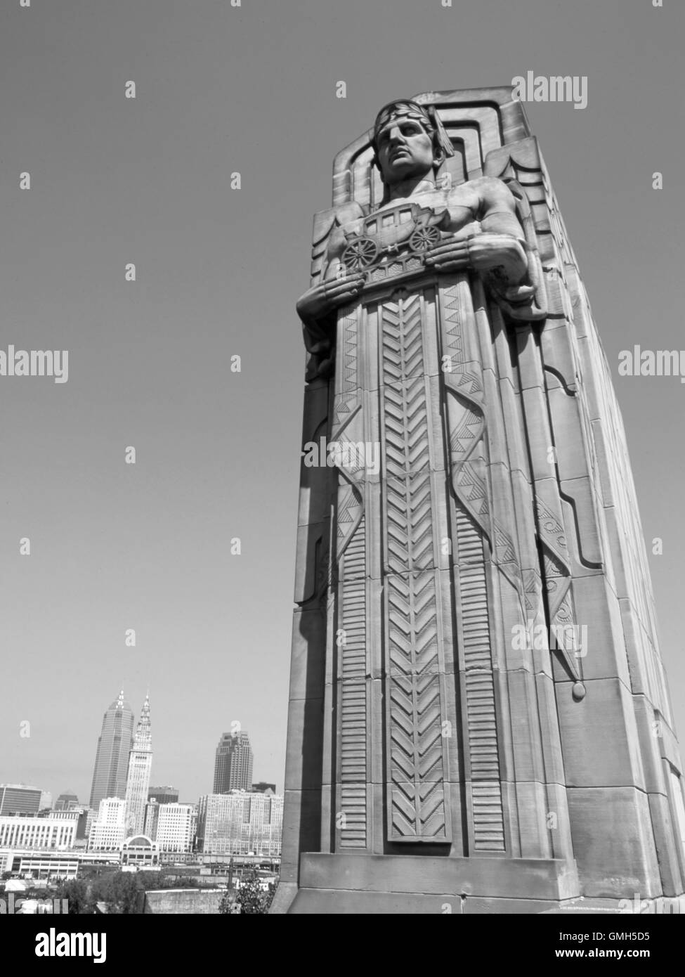 Gods of transportation on the Lorain Carnegie bridge Stock Photo - Alamy