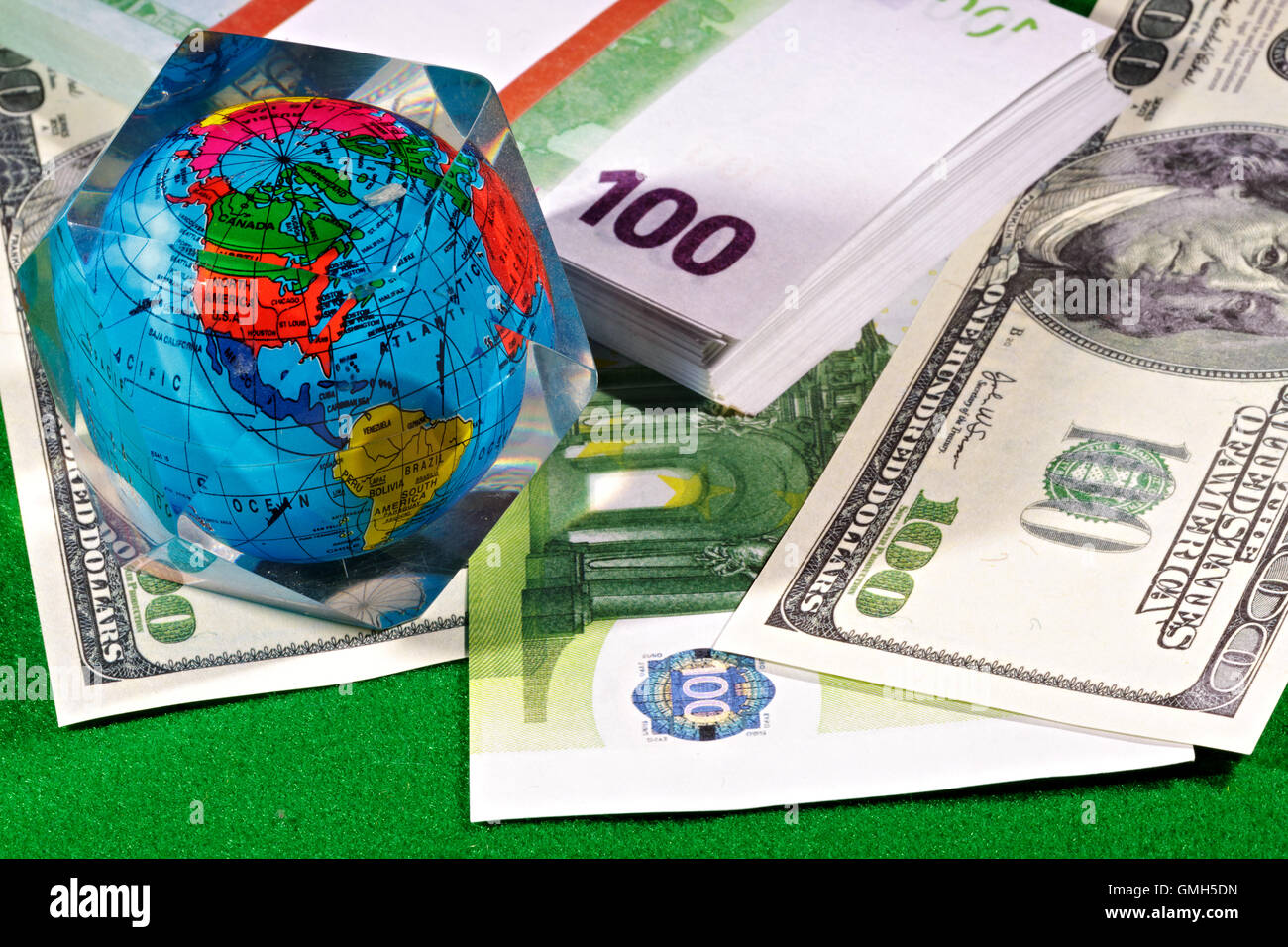 The World Of Money Stock Photo - Alamy