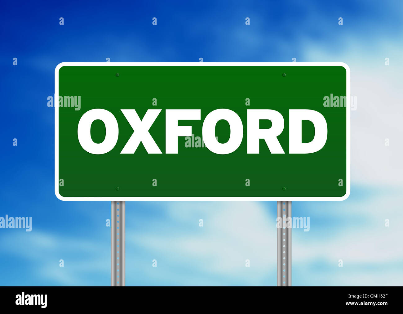 Green Road Sign - Oxford, England Stock Photo - Alamy