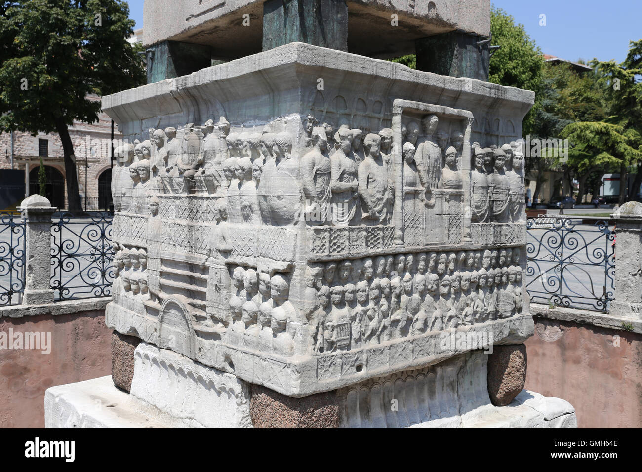 Base of the Obelisk of Theodosius in Istanbul, Turkey Stock Photo - Alamy