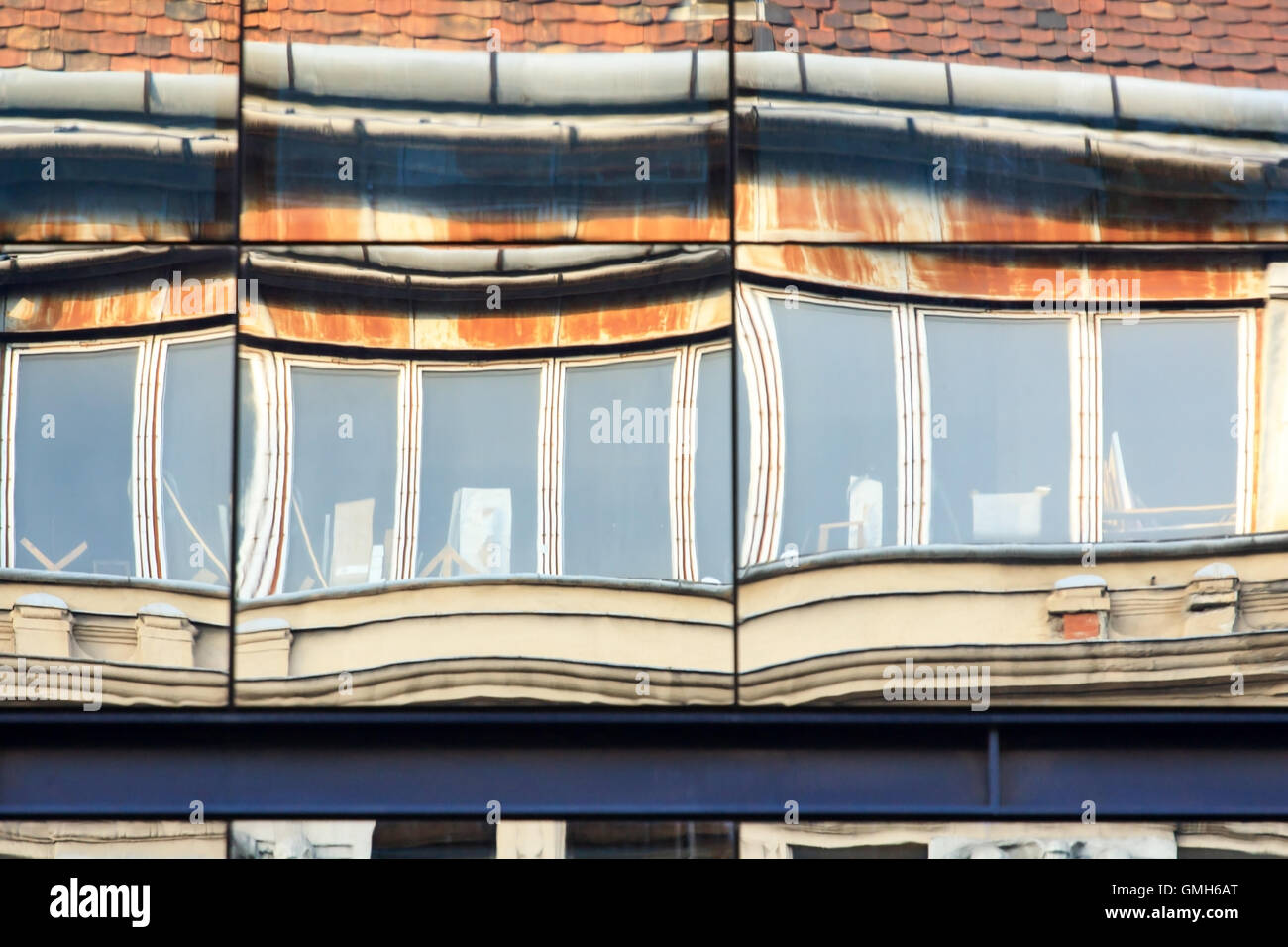 Reflections of the buildings Stock Photo - Alamy