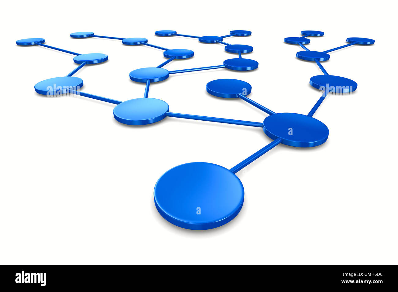 network on white background. Isolated 3D image Stock Photo - Alamy