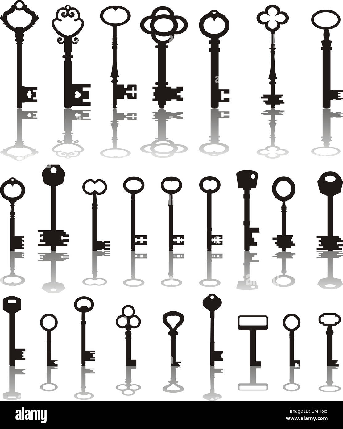 Antique ornate keys hi-res stock photography and images - Alamy