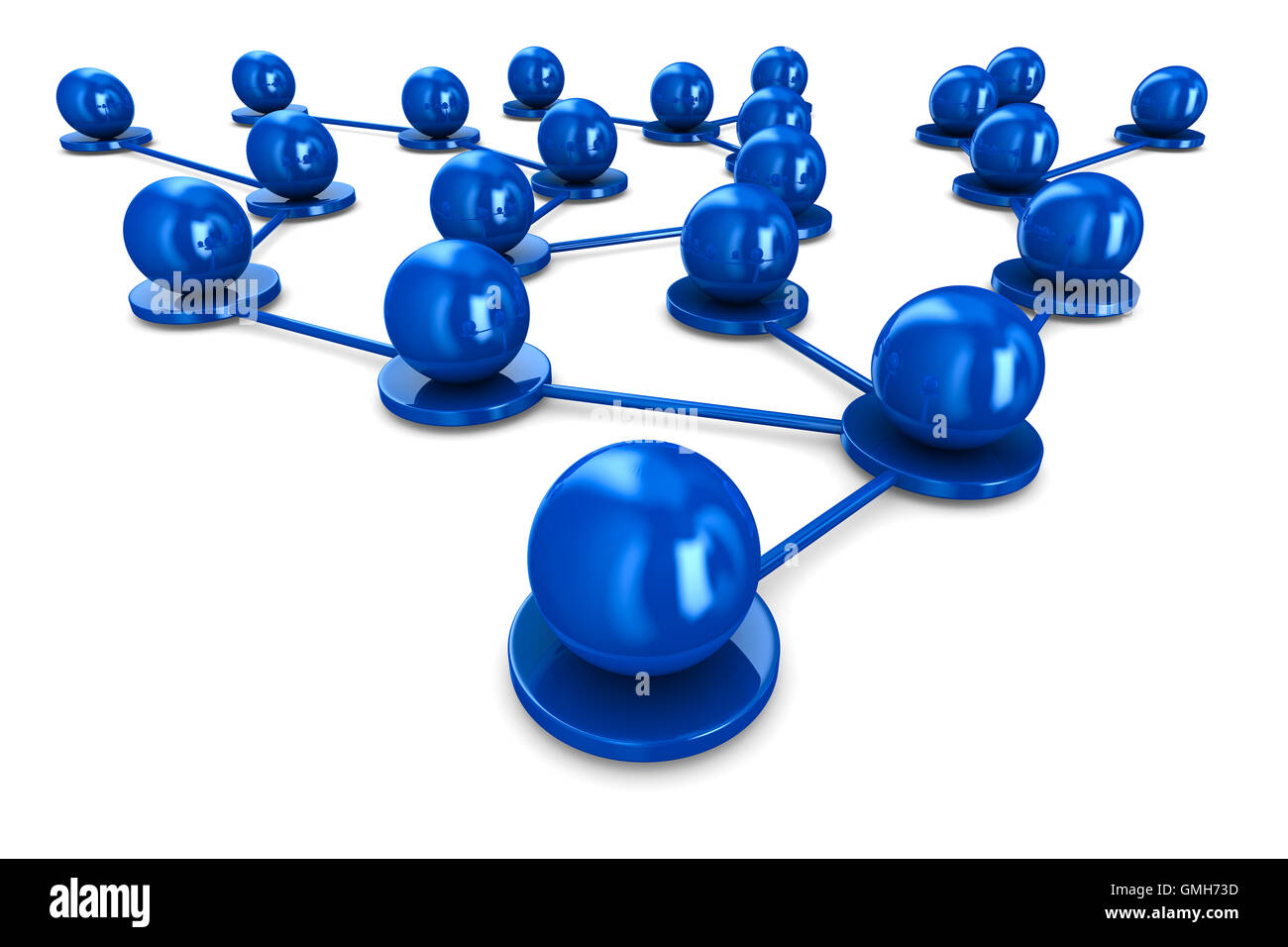 network on white background. Isolated 3D image Stock Photo - Alamy