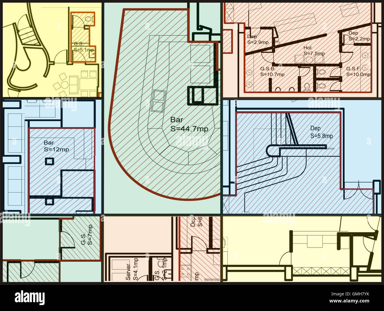 Blueprint house hi-res stock photography and images - Alamy