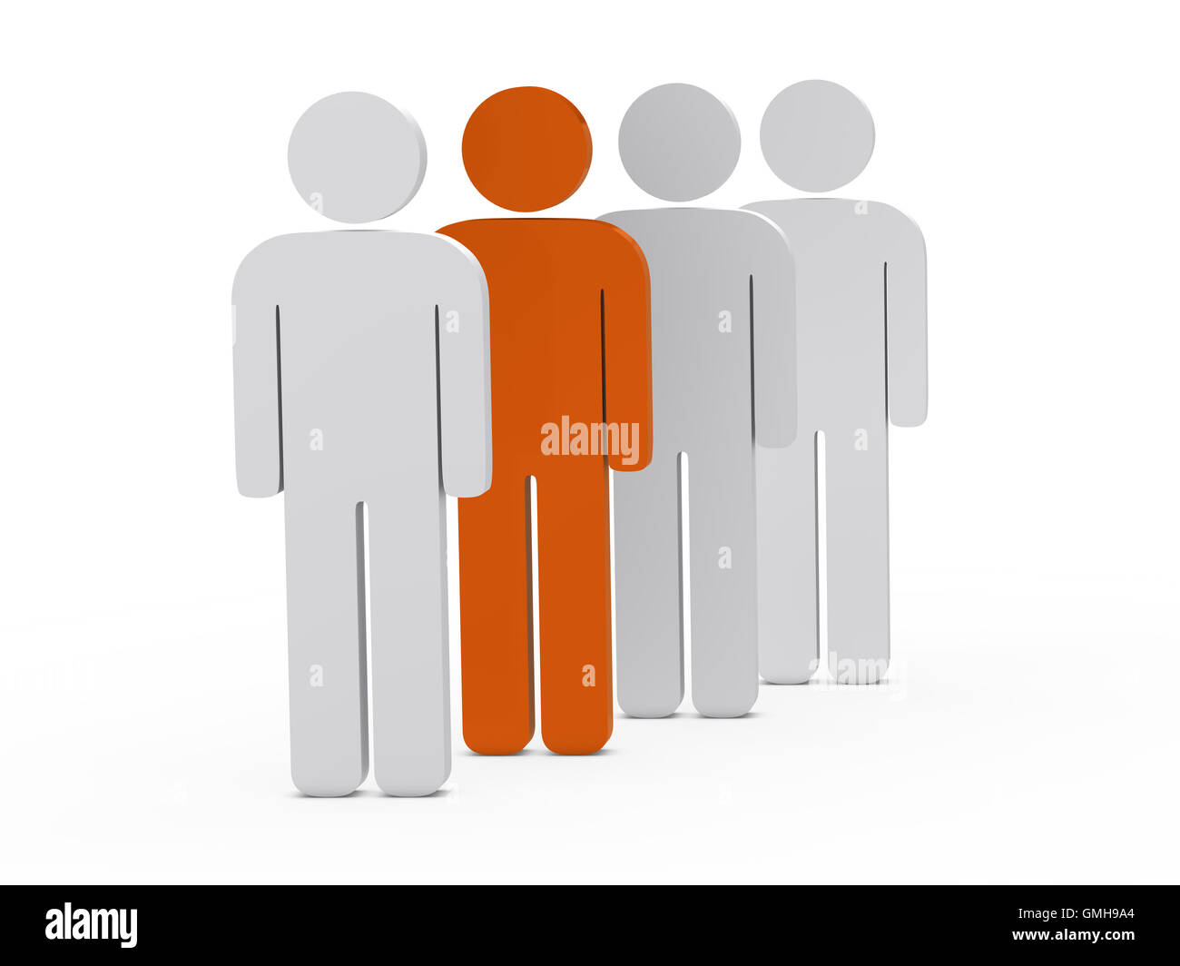 Orange man group Cut Out Stock Images & Pictures - Alamy