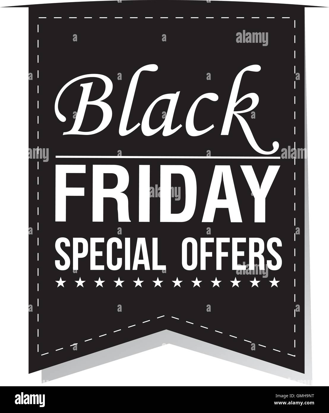 Isolated black friday banner, Vector illustration Stock Vector Image ...