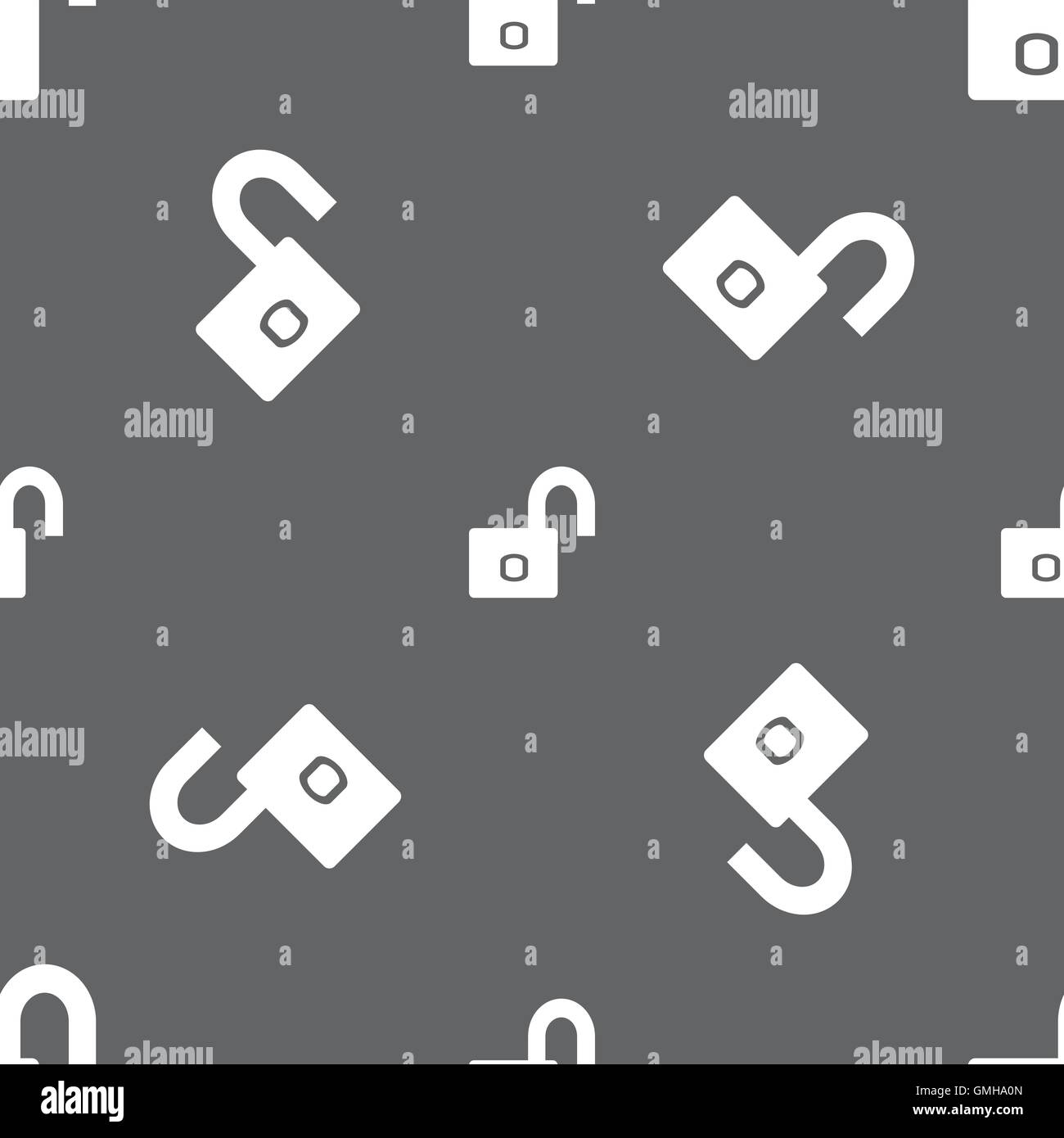 Lock sign icon. Locker symbol. Seamless pattern on a gray background ...