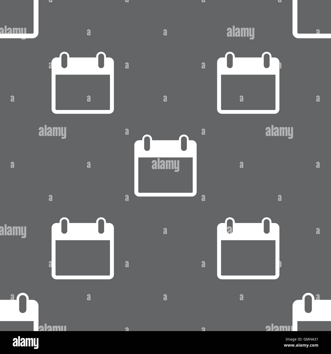 Calendar sign icon. days month symbol. Date button. Seamless pattern on ...