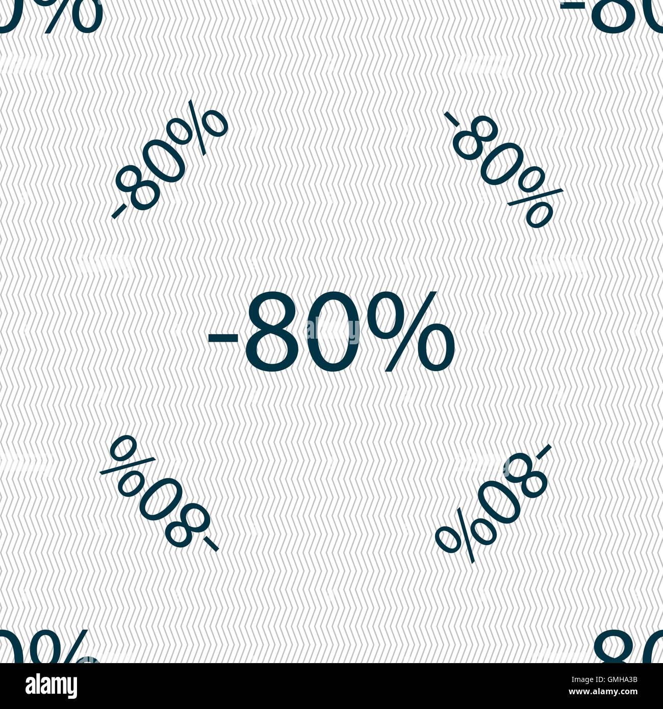 80 percent discount sign icon High Resolution Stock Photography and ...