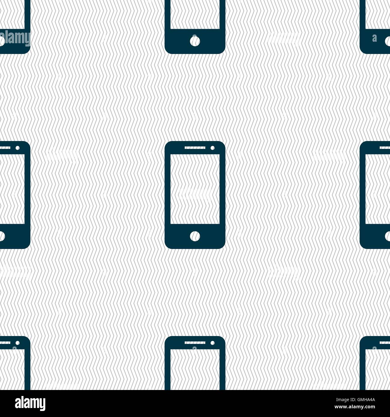 Smartphone sign icon. Support symbol. Call center. Seamless abstract ...