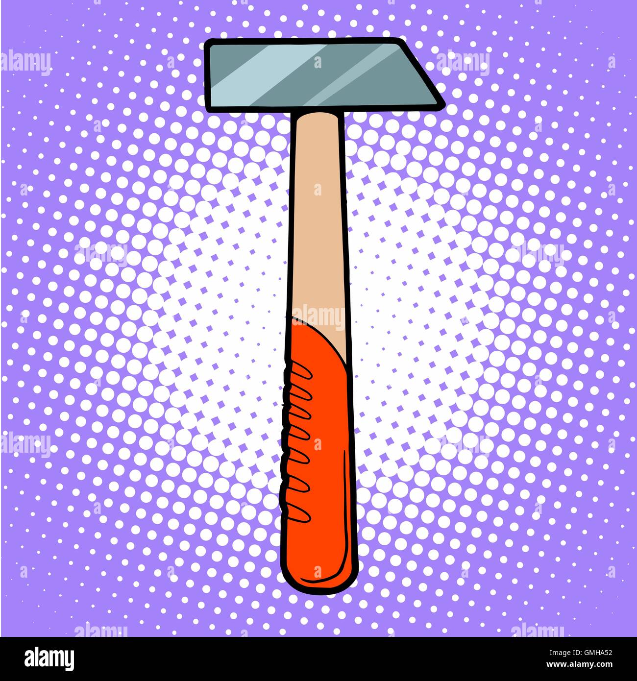 Hammer work Stock Vector Images - Alamy