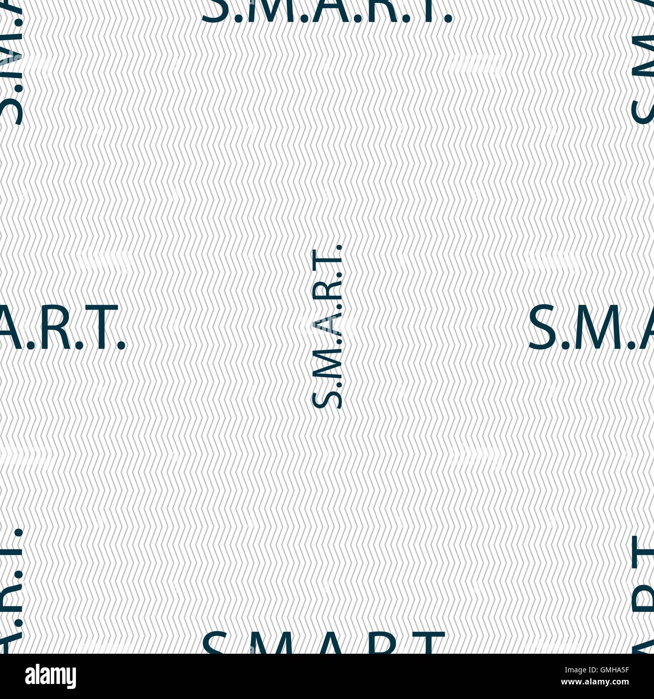 Smart sign icon. Press button. Seamless abstract background with ...