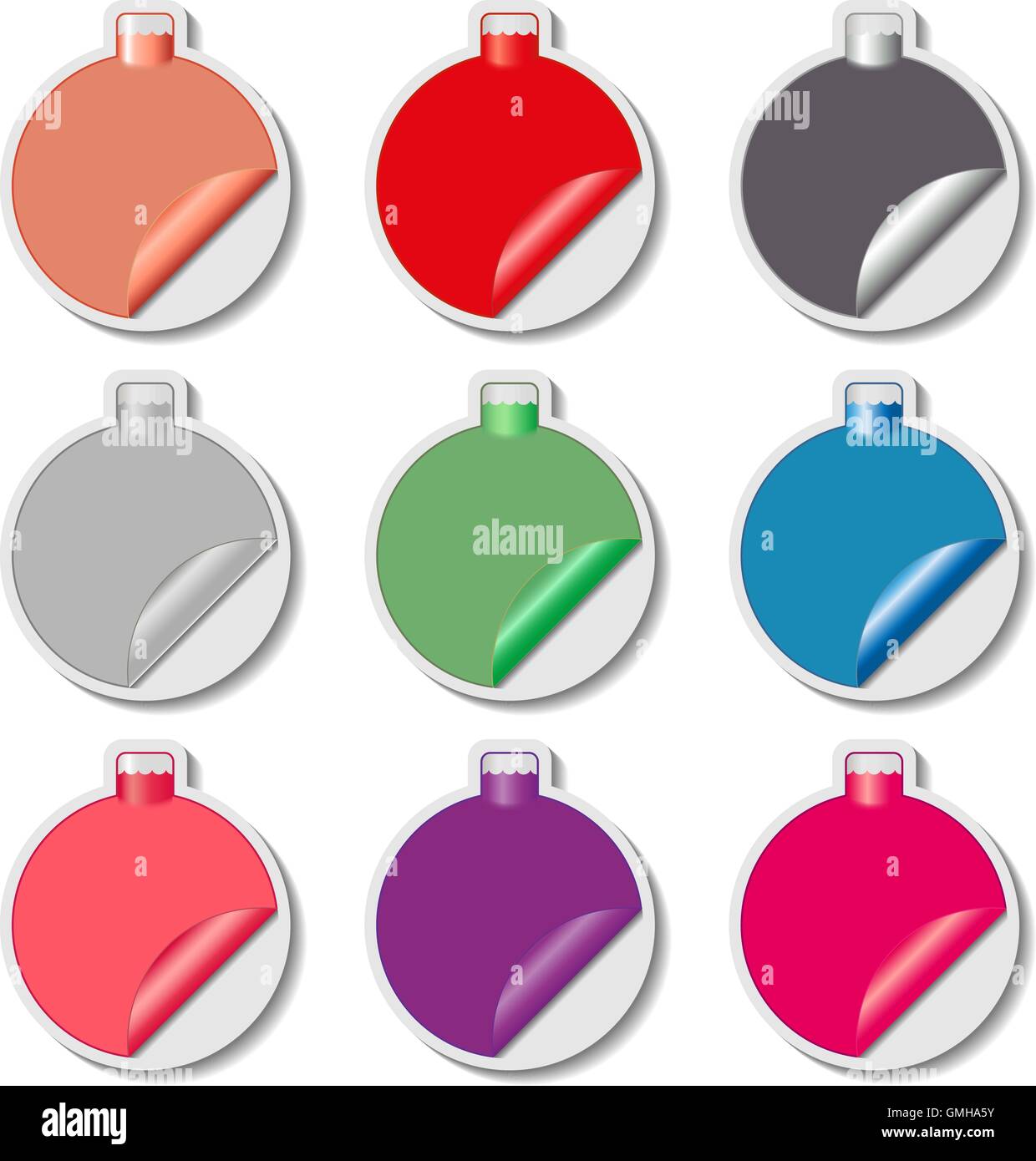 Set of stickers, vector illustration Stock Vector Image & Art - Alamy