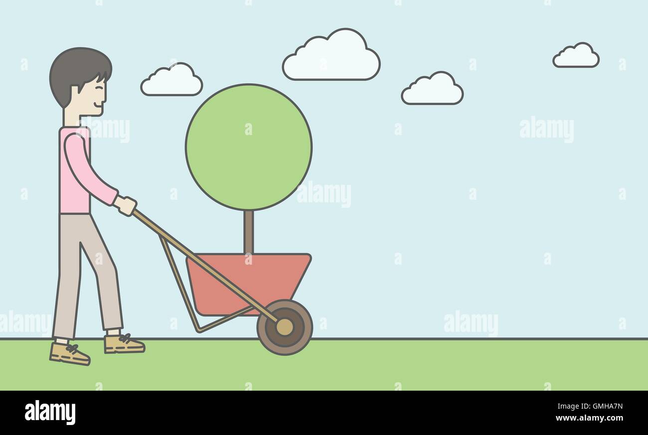 Man going to work Stock Vector Images - Alamy