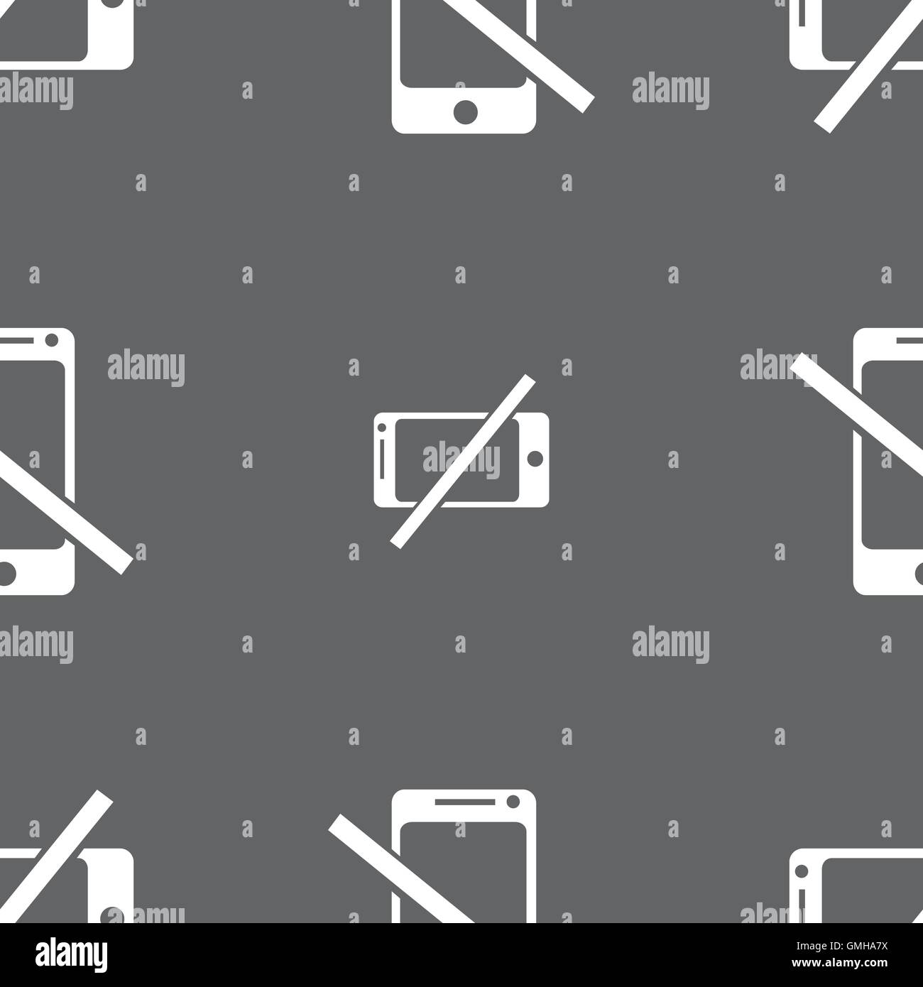 Do not call. Smartphone signs icon. Support symbol. Seamless pattern on ...