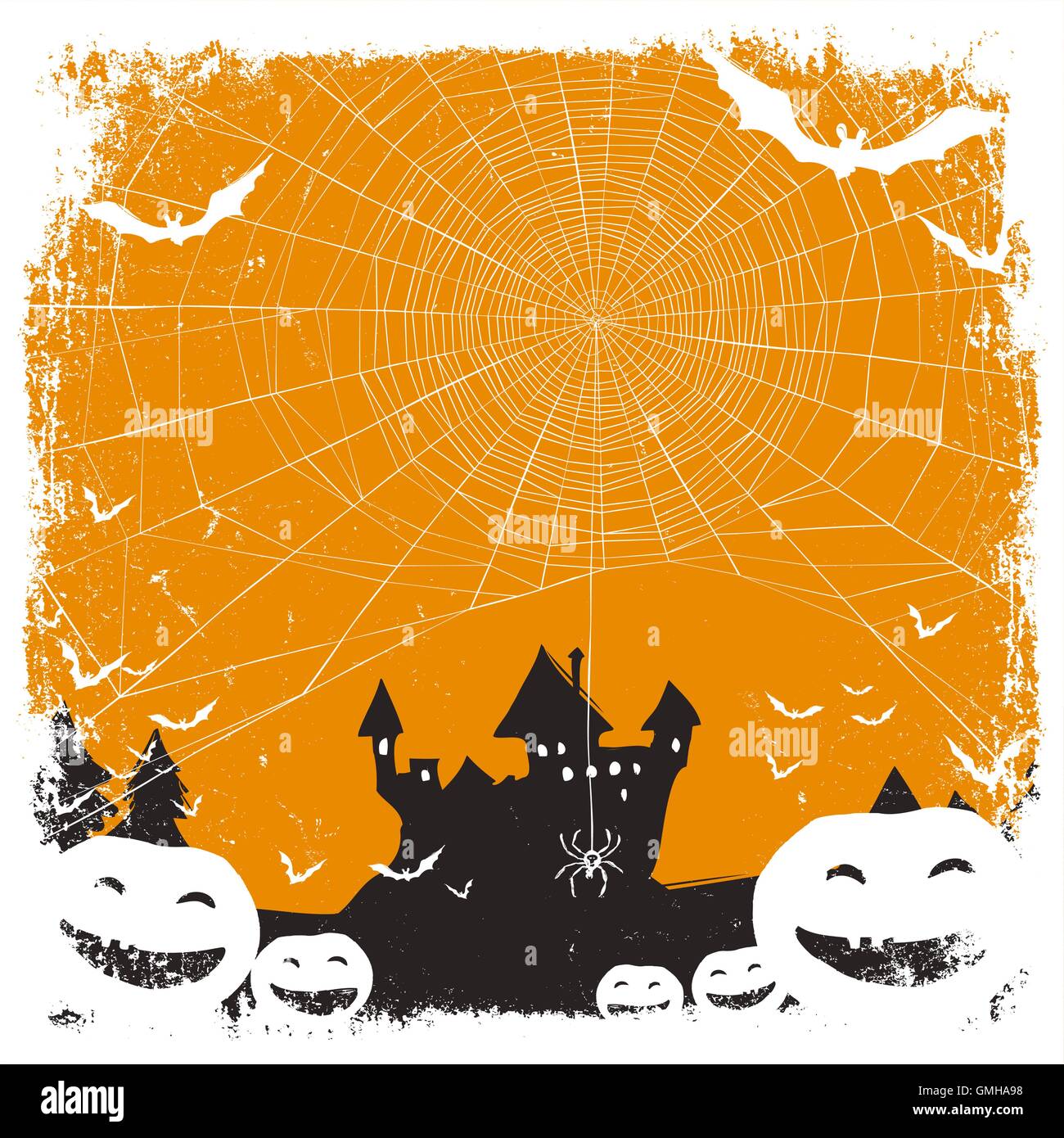 Halloween themed background with space for text Stock Vector Image ...