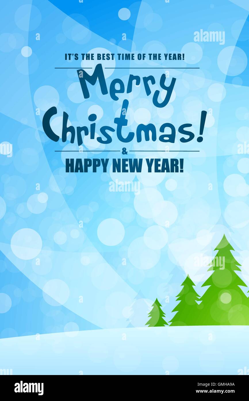 Merry Christmas Landscape Stock Vector Image & Art - Alamy