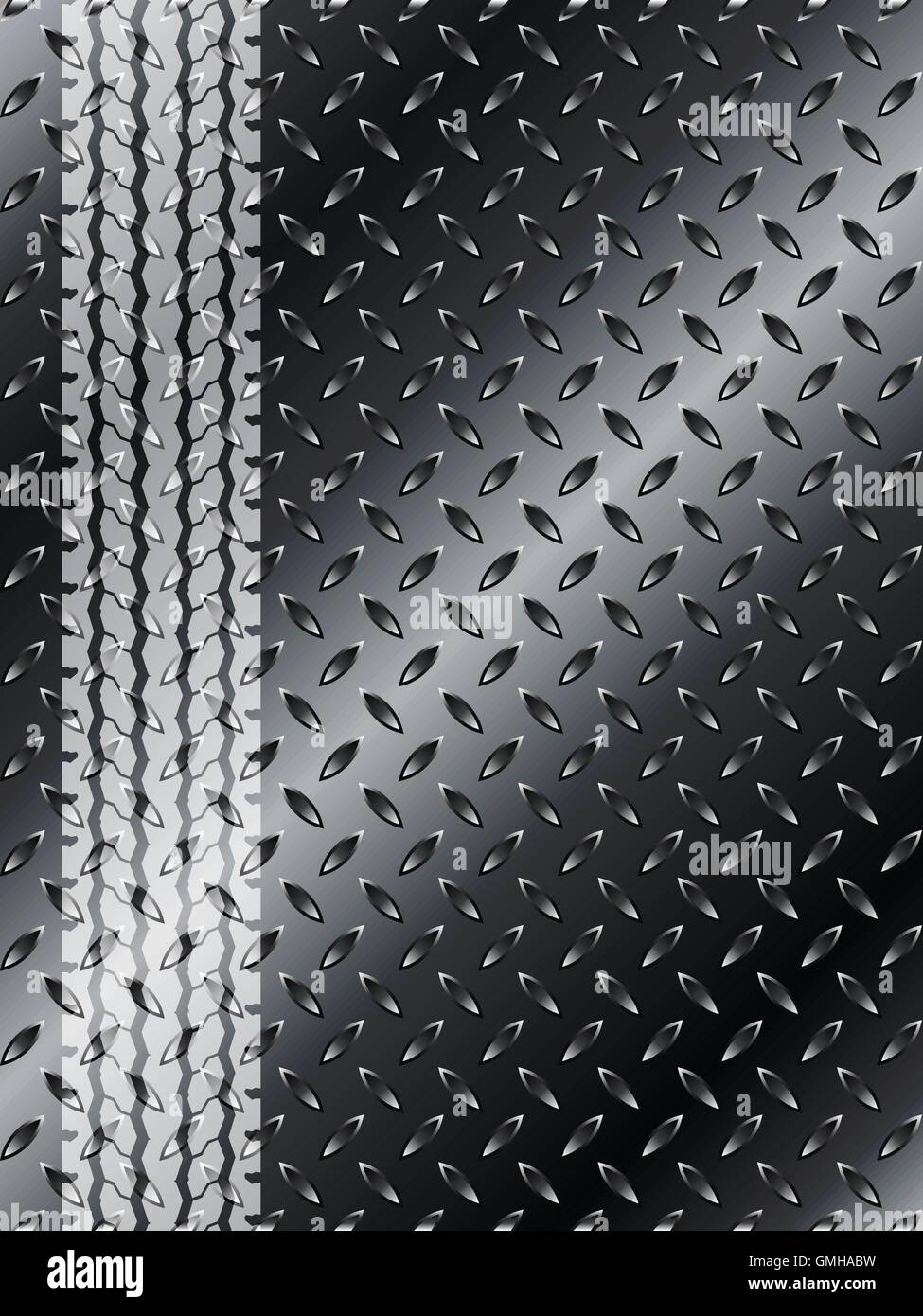 Industrial background with truck tyre on black metallic mesh Stock ...