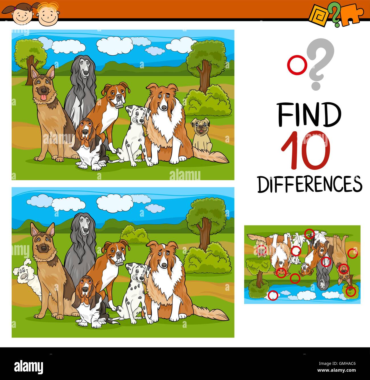 differences task for children Stock Vector Image & Art - Alamy