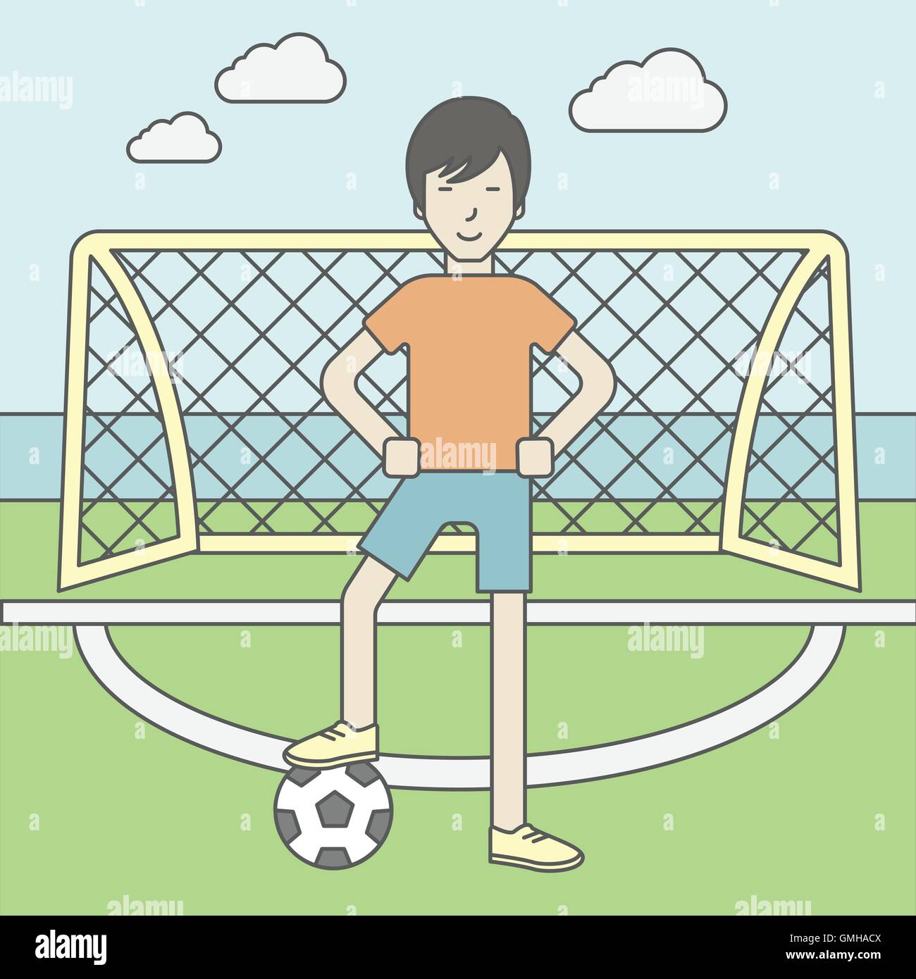 Football player man Stock Vector Image & Art - Alamy