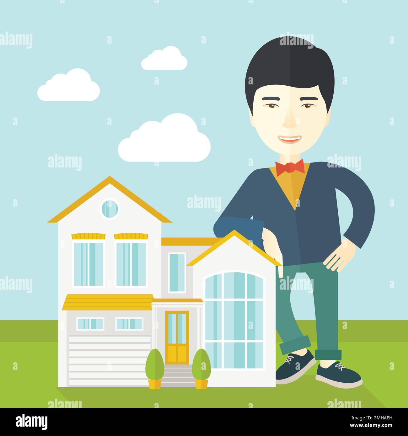 Real estate agent Stock Vector Image & Art - Alamy