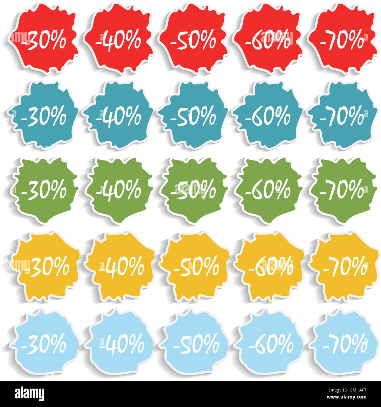 Set of stickers, vector illustration Stock Vector Image & Art - Alamy