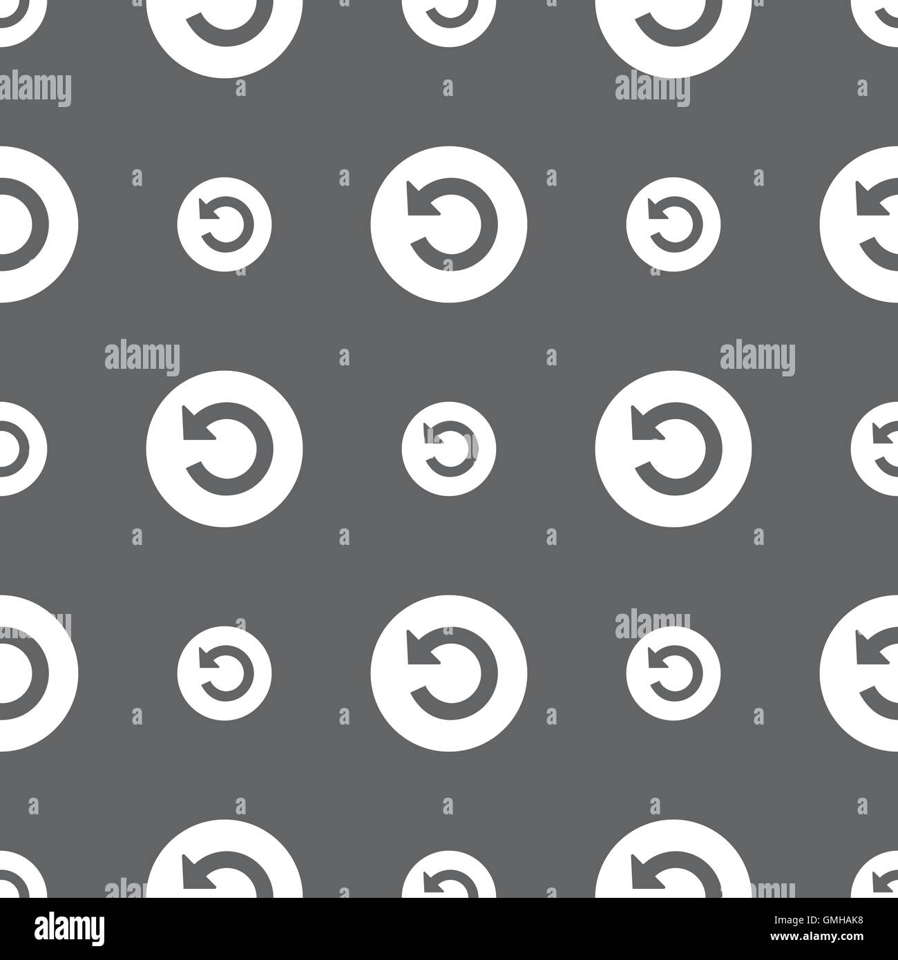 Upgrade, arrow icon sign. Seamless pattern on a gray background. Vector ...