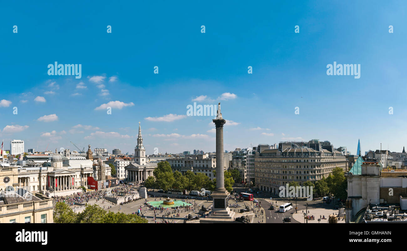 Aerial view of trafalgar square hi-res stock photography and images - Alamy