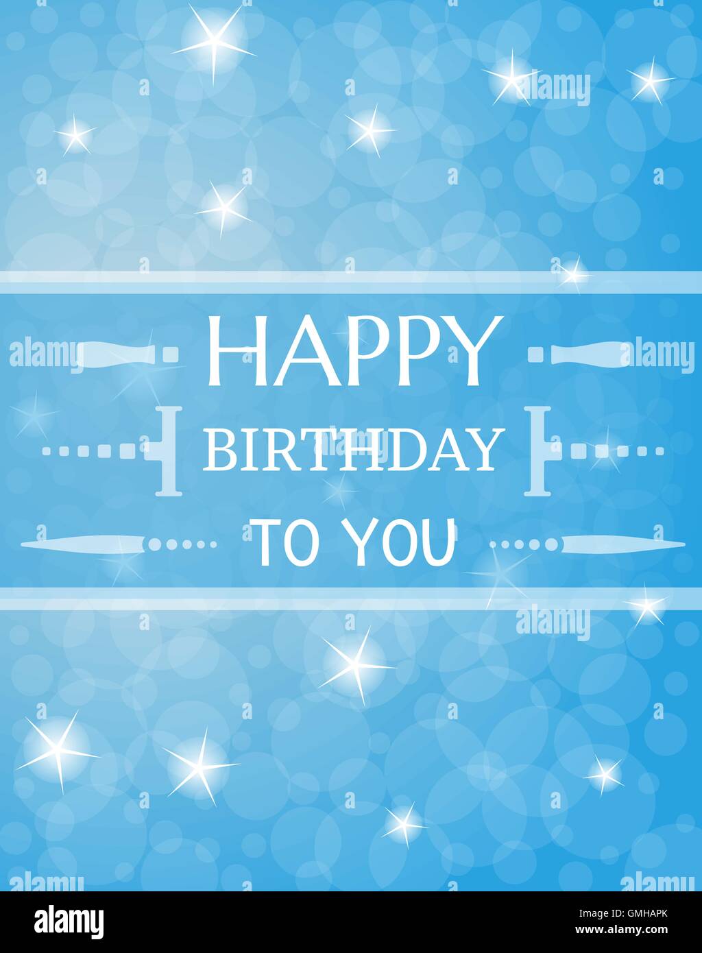 birthday card with shinning stars Stock Vector Image & Art - Alamy