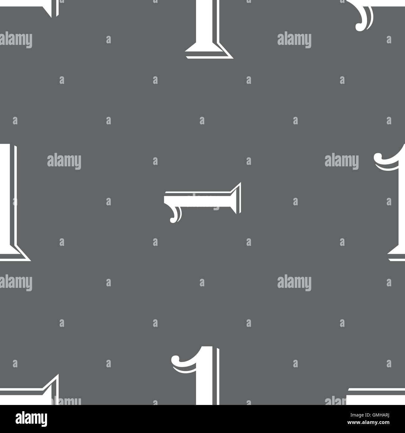 First place award sign. Winner symbol. Step one. Seamless pattern on a ...