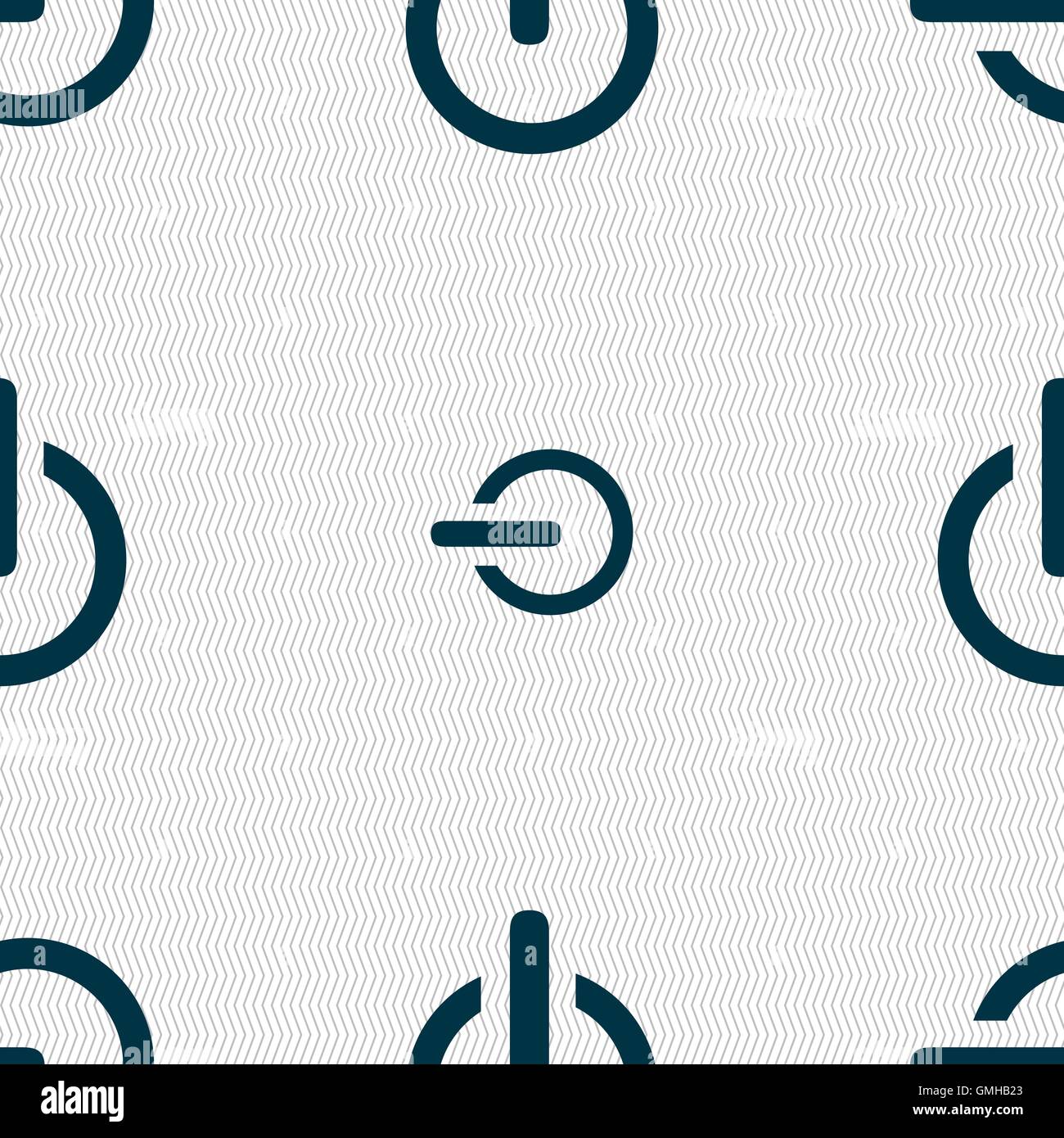 Power sign icon. Switch symbol. Seamless abstract background with ...