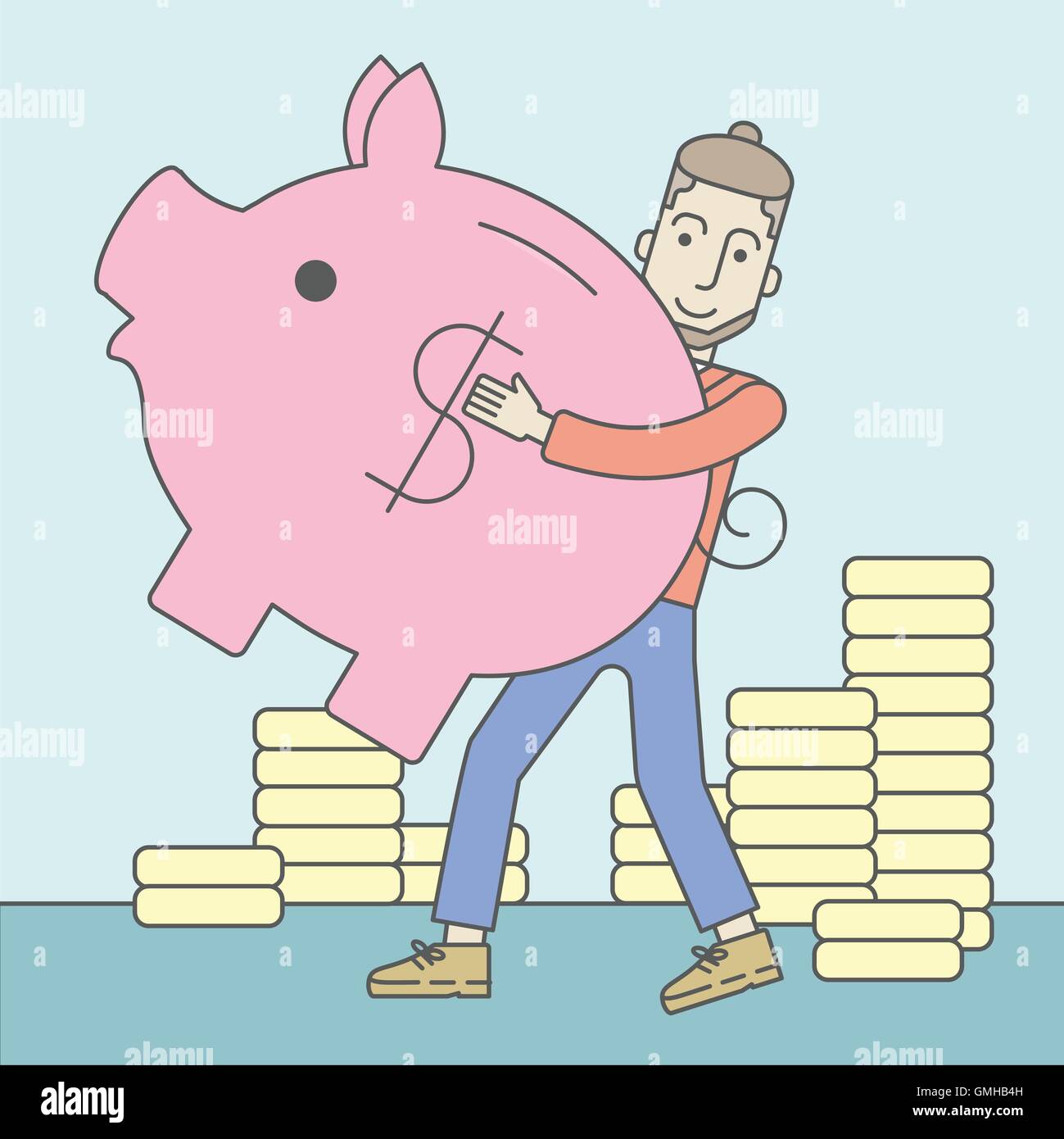 Line at bank Stock Vector Images - Alamy