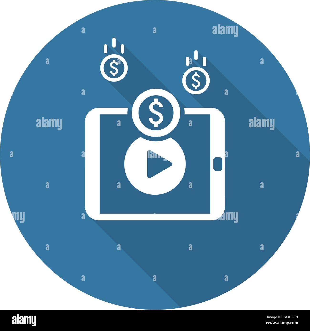 Traffic Monetization Icon. Business Concept. Flat Design Stock Vector ...