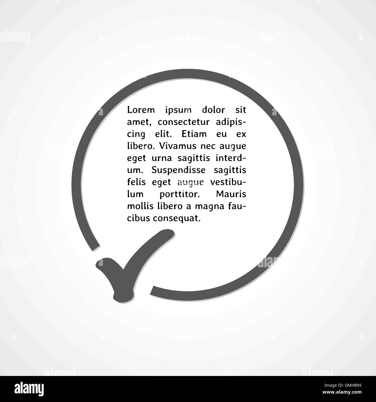 Circle tick check mark symbol hi-res stock photography and images - Alamy