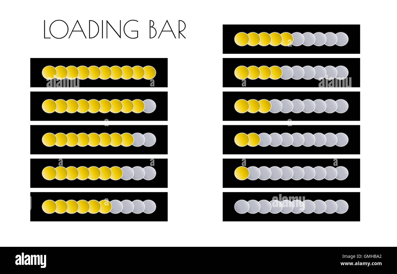 Status bars Cut Out Stock Images & Pictures - Alamy
