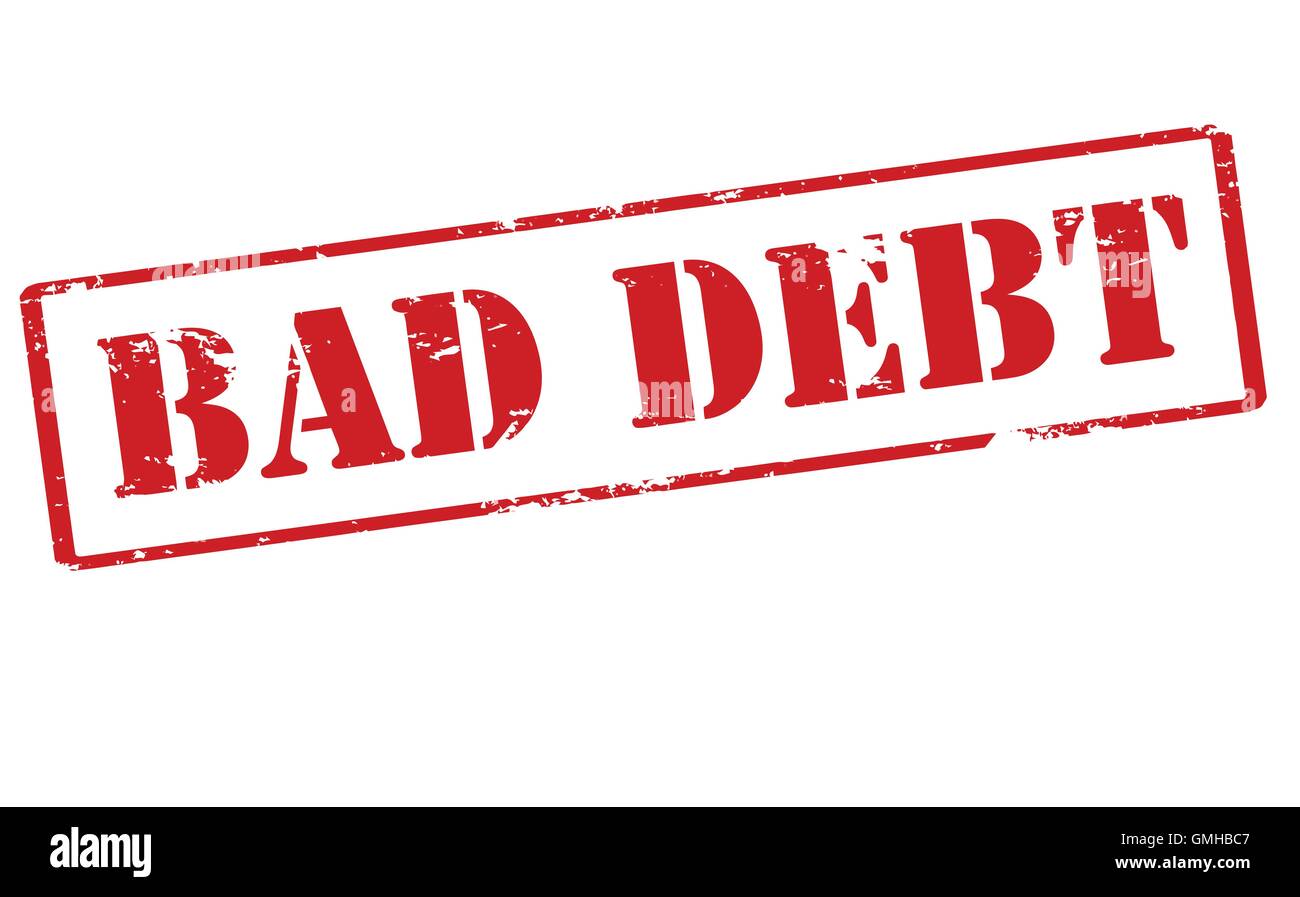 Debt sign Stock Vector Images - Alamy