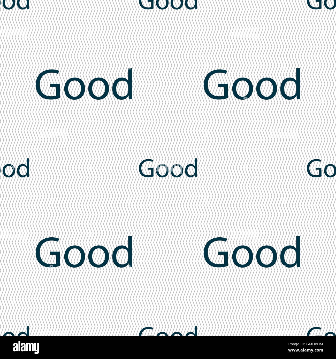 Good sign icon. Seamless abstract background with geometric shapes ...