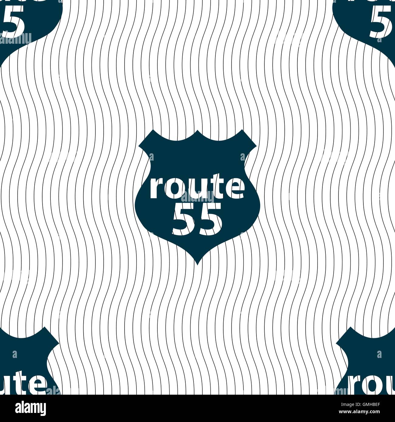 Bike route signage Stock Vector Images - Alamy