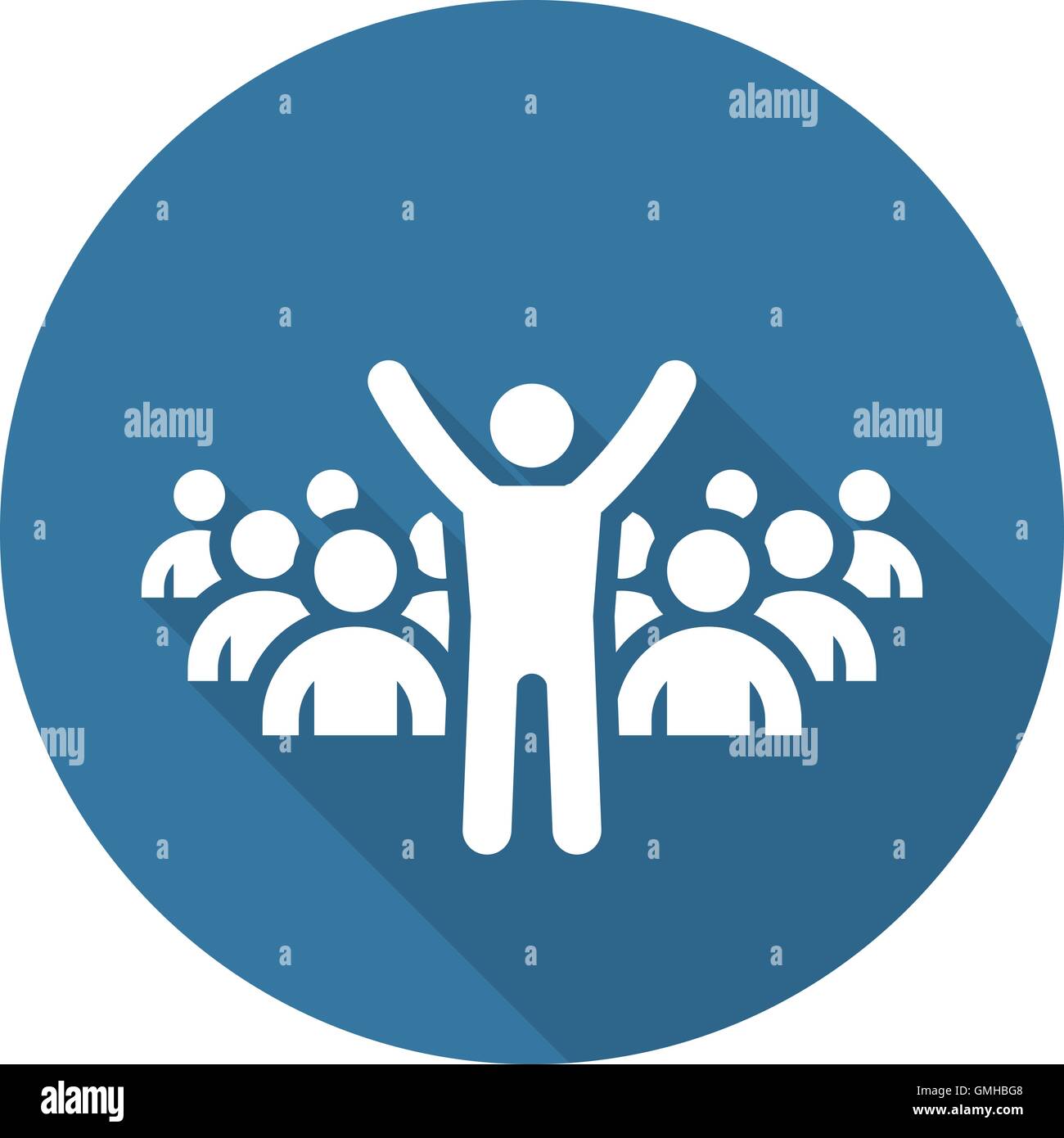 Leader Icon. Business Concept. Flat Design Stock Vector Image & Art - Alamy