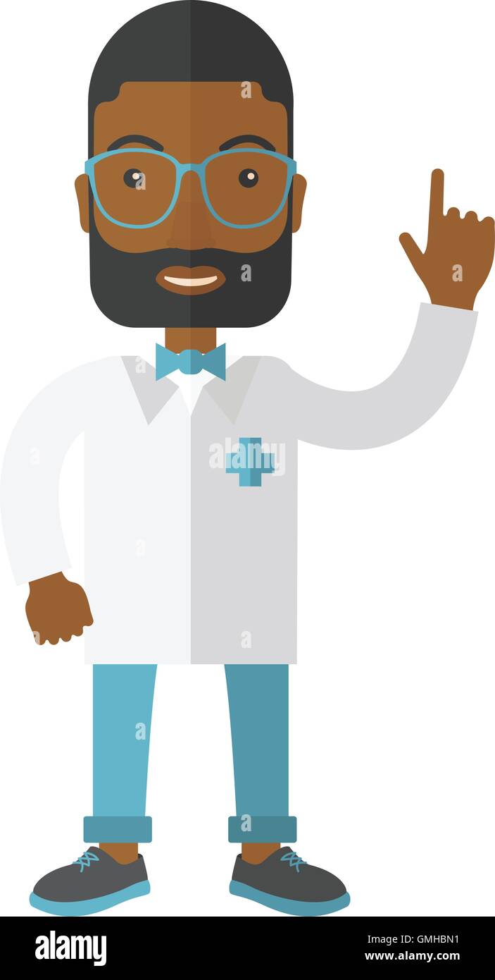 African doctor smiling Stock Vector Images - Alamy