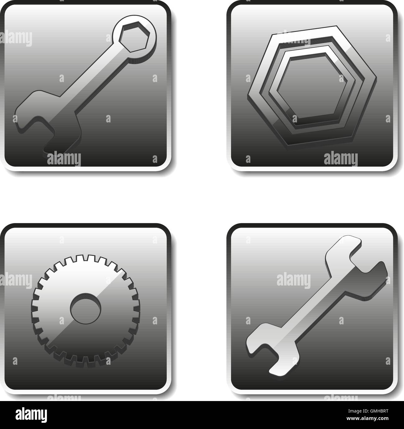 Icons setting, vector illustration Stock Vector Image & Art - Alamy
